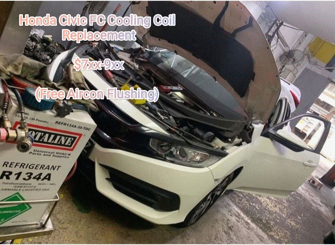Honda Civic FC Cooling Coil Replacement, Car Accessories, Car Workshops & Services on Carousell