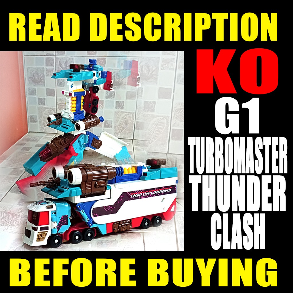 KO G1 VINTAGE TRANSFORMERS THUNDERCLASH TURBOMASTER VINTAGE ROBOT ...