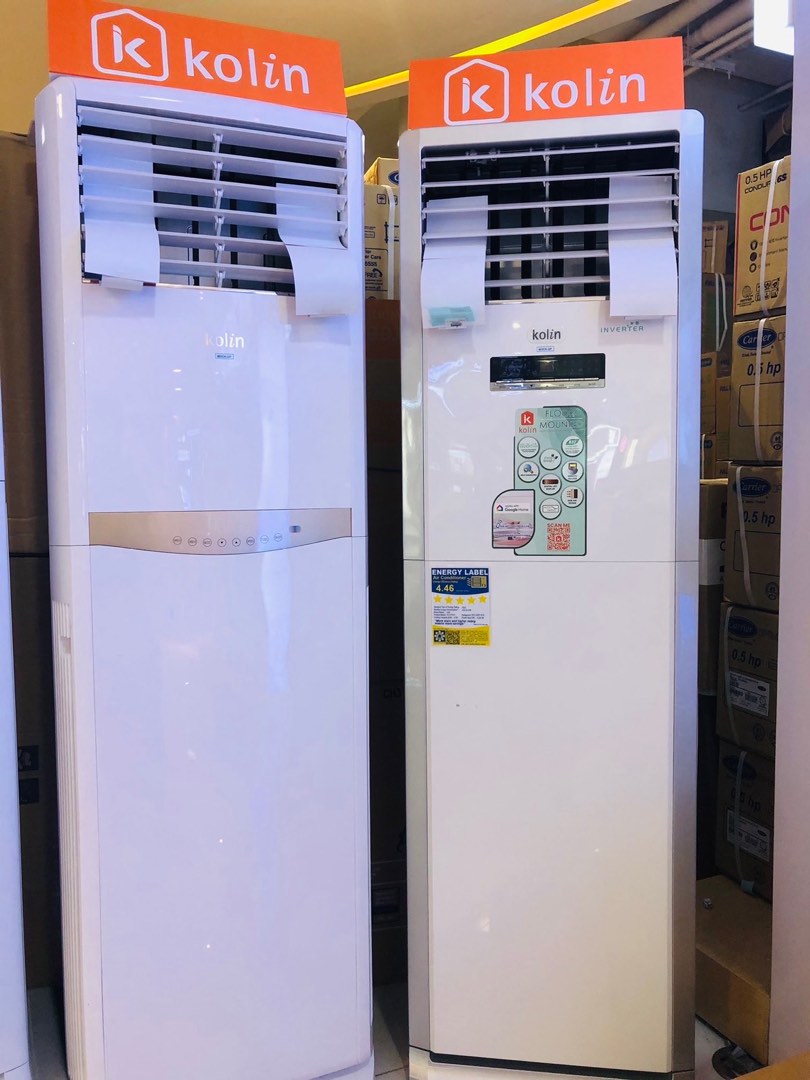 KOLIN FLOOR STANDING NON INVERTER AND INVERTER AIR CONDITIONER, TV ...