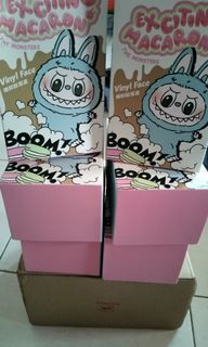 🟢 ( LABUBU )The Monsters Tasty Macarons Series Vinyl Face Blind Box ...