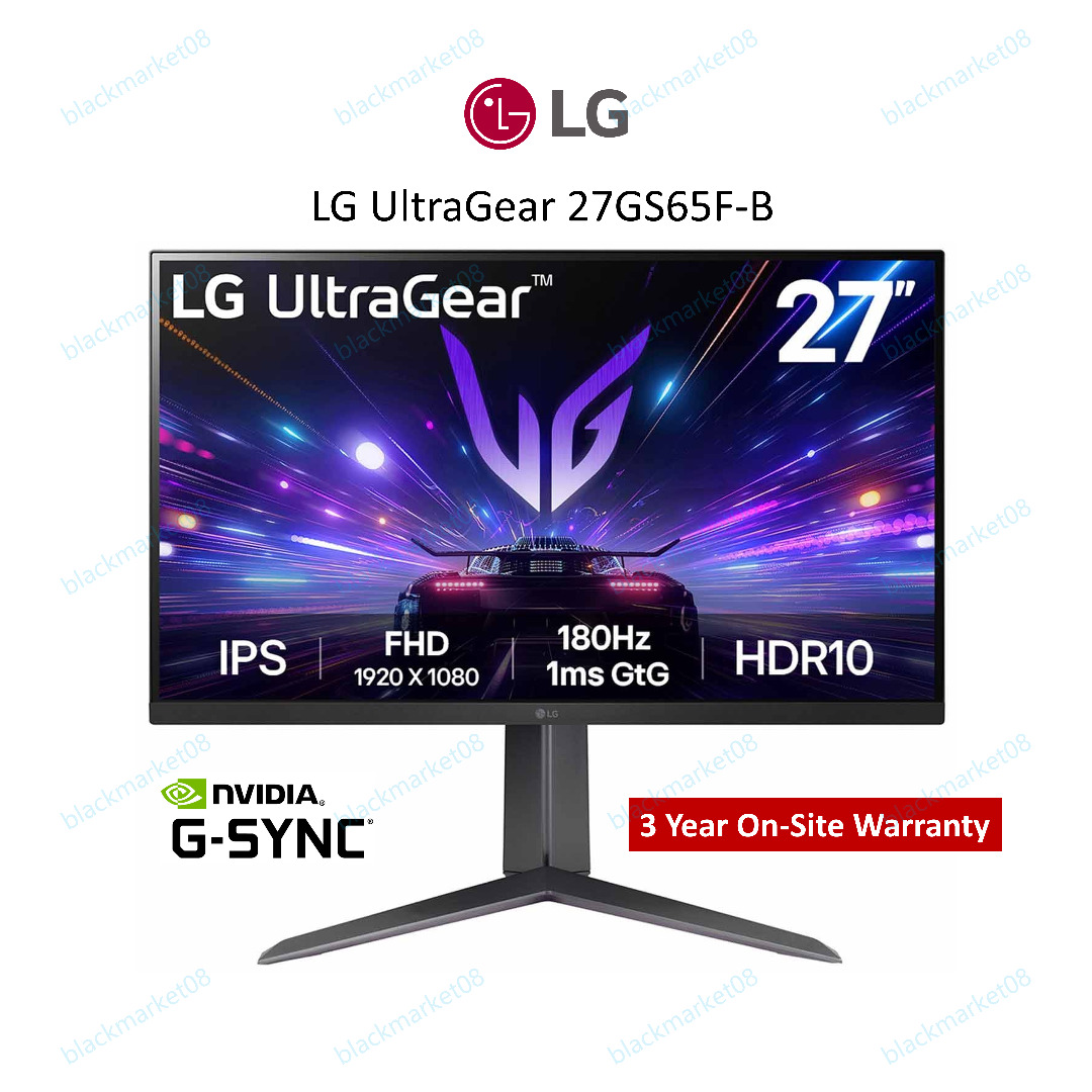 LG 27GS65F-B 27IN IPS FULL HD 180HZ GAMING MONITOR, Computers & Tech ...
