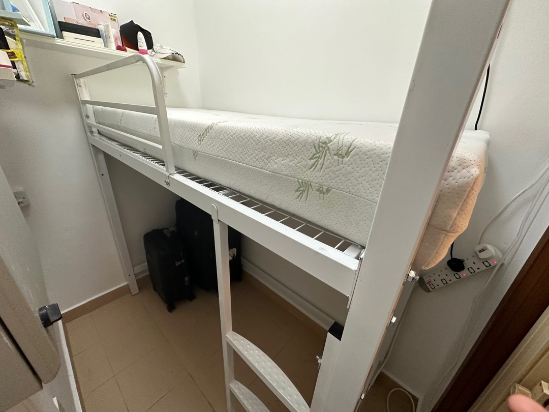 Loft bed Helper bed bomb shelter, Furniture & Home Living, Furniture ...