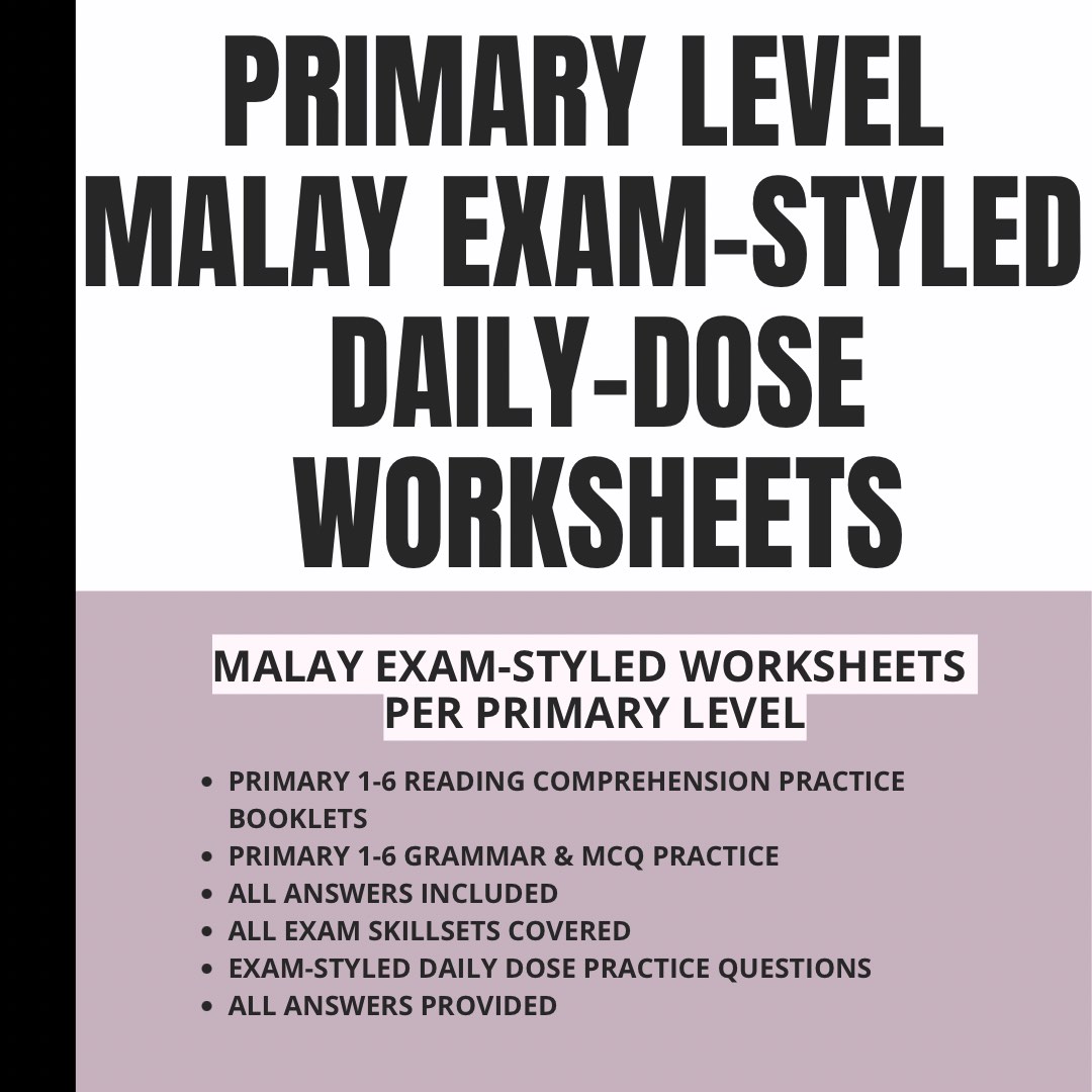 MALAY LANGUAGE PRIMARY 1 2 3 4 5 6 BAHASA MELAYU TAHUN 1 2 3 4 5 6 ...