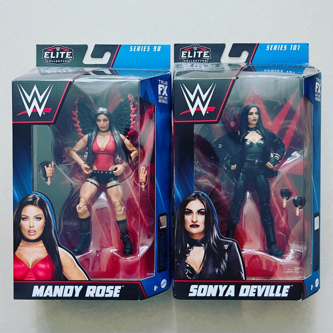Mattel WWE Elite Series #98 Mandy Rose & Series #101 Sonya Deville set ...