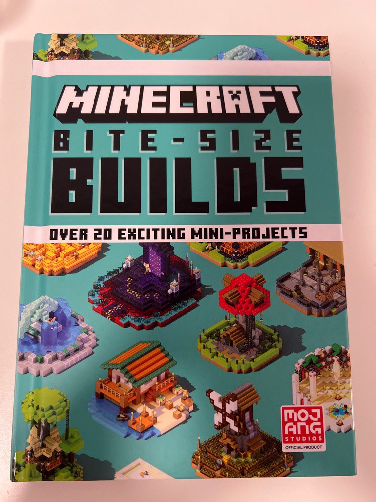 Minecraft Bite-size Builds book 書, 興趣及遊戲, 書本 & 文具, 小朋友書 - Carousell