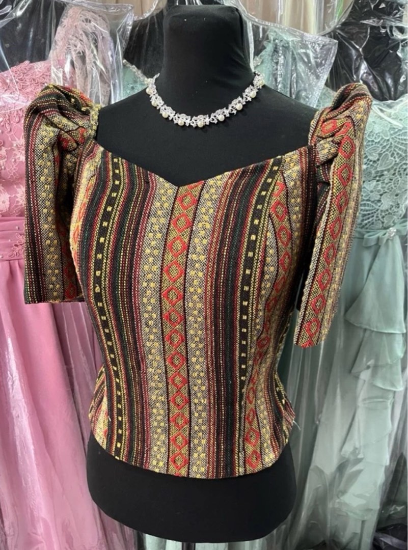Modern Ethnic Filipiniana Top, Women's Fashion, Dresses & Sets ...