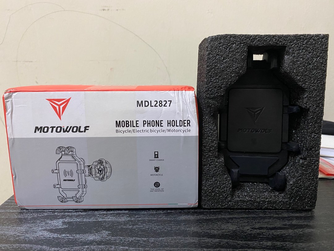 Motowolf Phone Holder (Handle Bar Mount), Motorbikes on Carousell