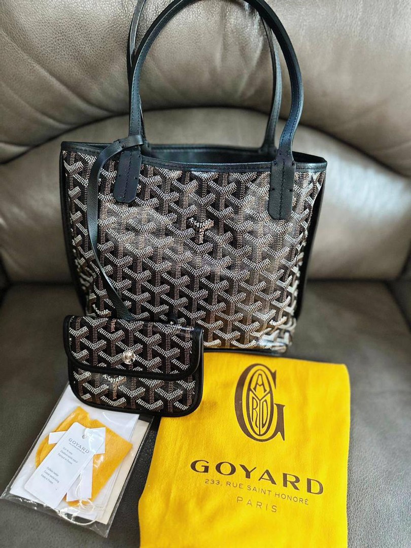 NBU/New Goyard Mini Anjou Noir Black 2024 complete with pouch, receipt ...