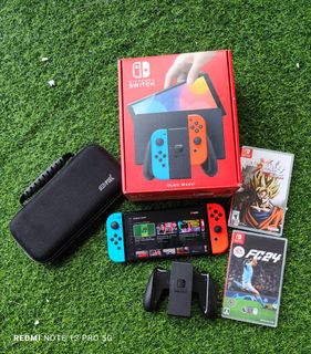 Nintendo Switch OLED 64GB COMPLETE SET, Video Gaming, Video Game ...