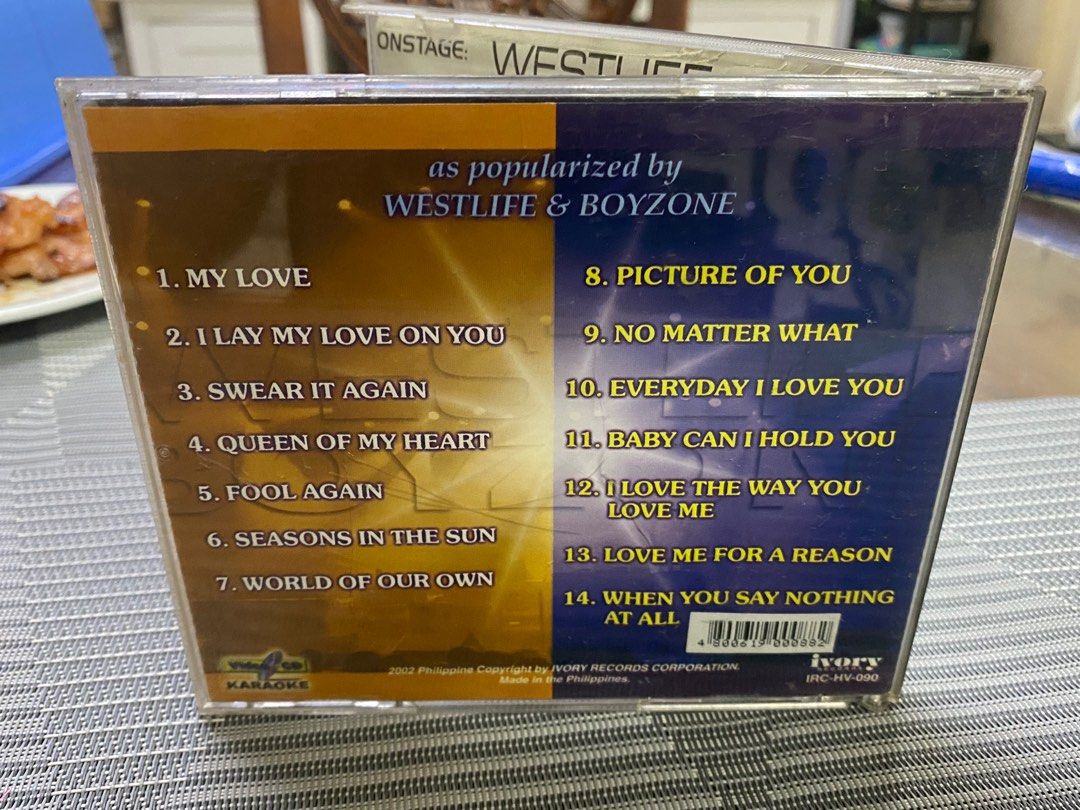 On Stage - WESTLIFE & BOYZONE - Original Music Video CD VCD Karaoke ...