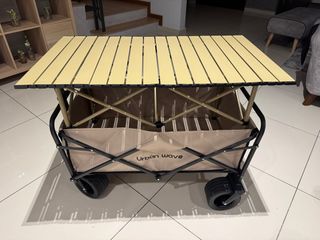 Outdoor Foldable camping trolley wagon, Furniture & Home Living ...