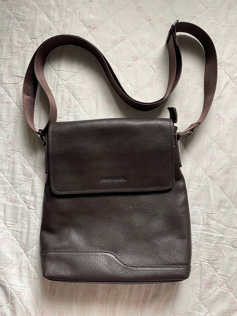 Pierre Cardin Leather Bag, Men's Fashion, Bags, Sling Bags on Carousell