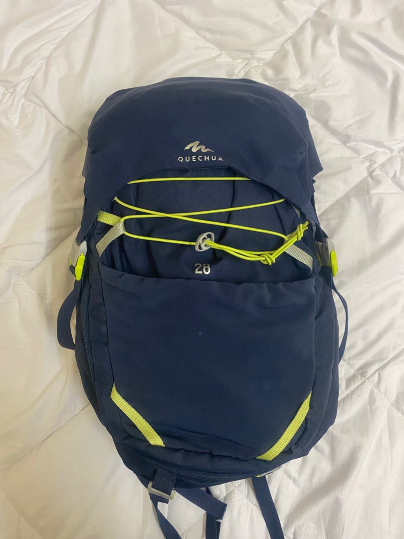 Quechua 28l + Rain Cover (Adjustable Back) , Men's Fashion, Bags ...