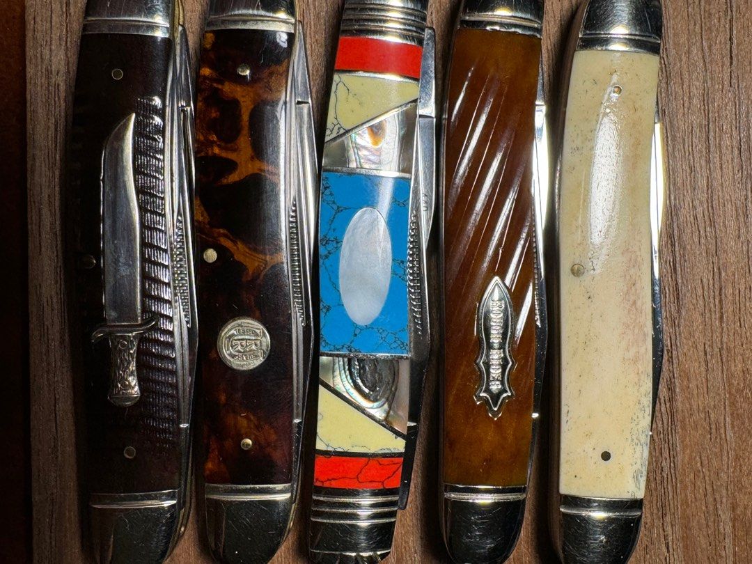 5 x Rough Rider Muskrat Pattern pocket Knives., Hobbies & Toys ...