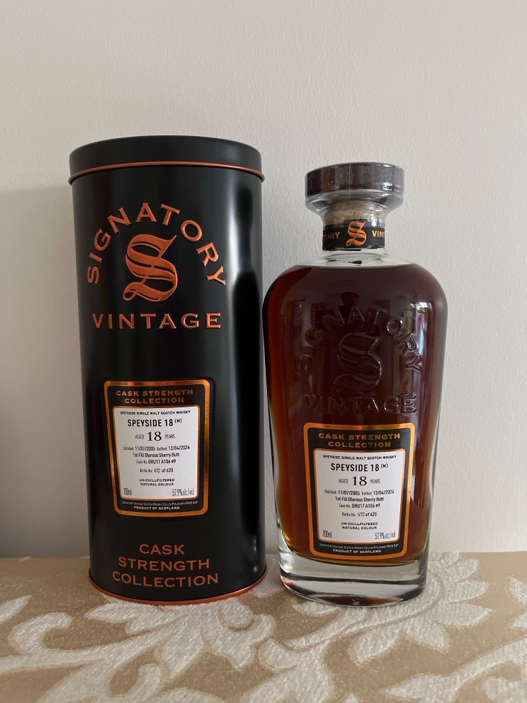 Secret Speyside 18 years (Macallan) signatory vintage, Food & Drinks ...