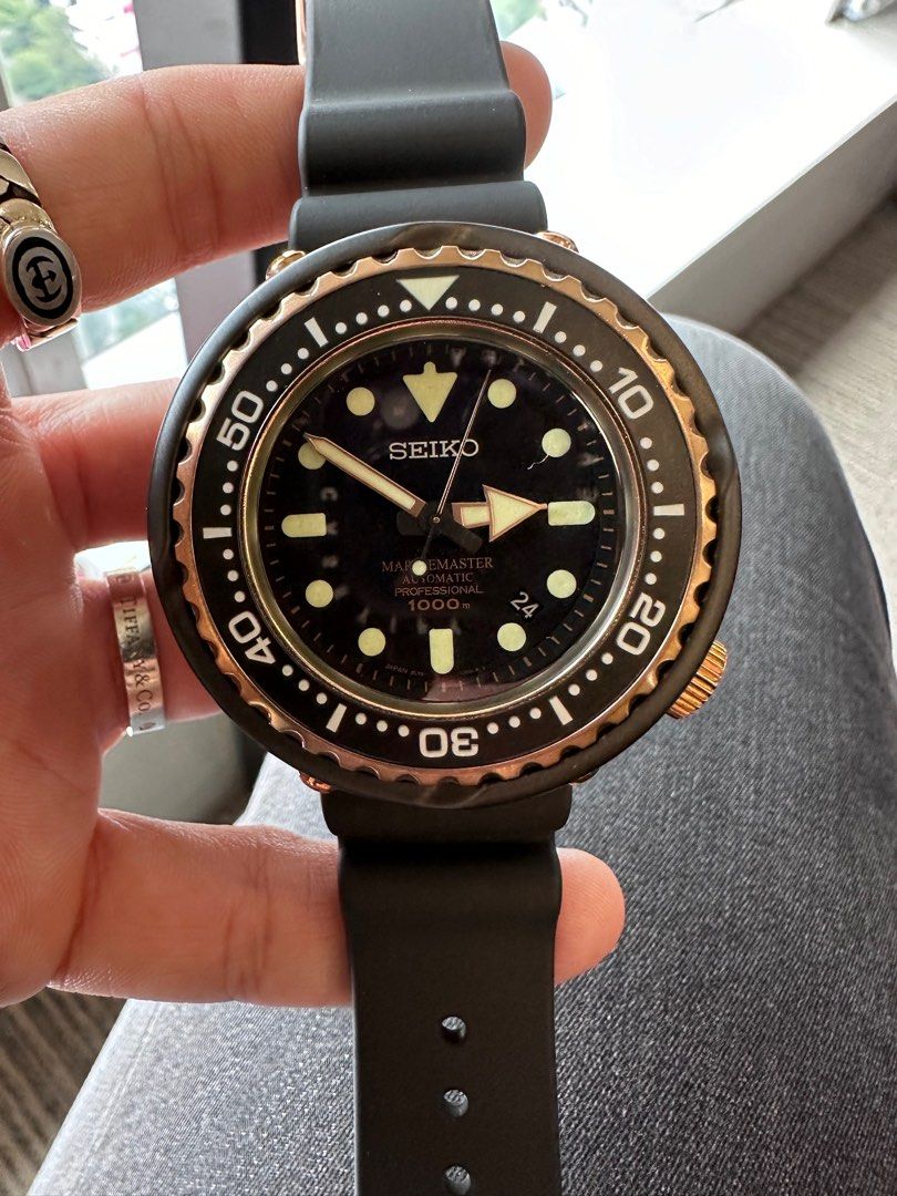 Seiko emperor tuna rose gold, Men's Fashion, Watches & Accessories ...