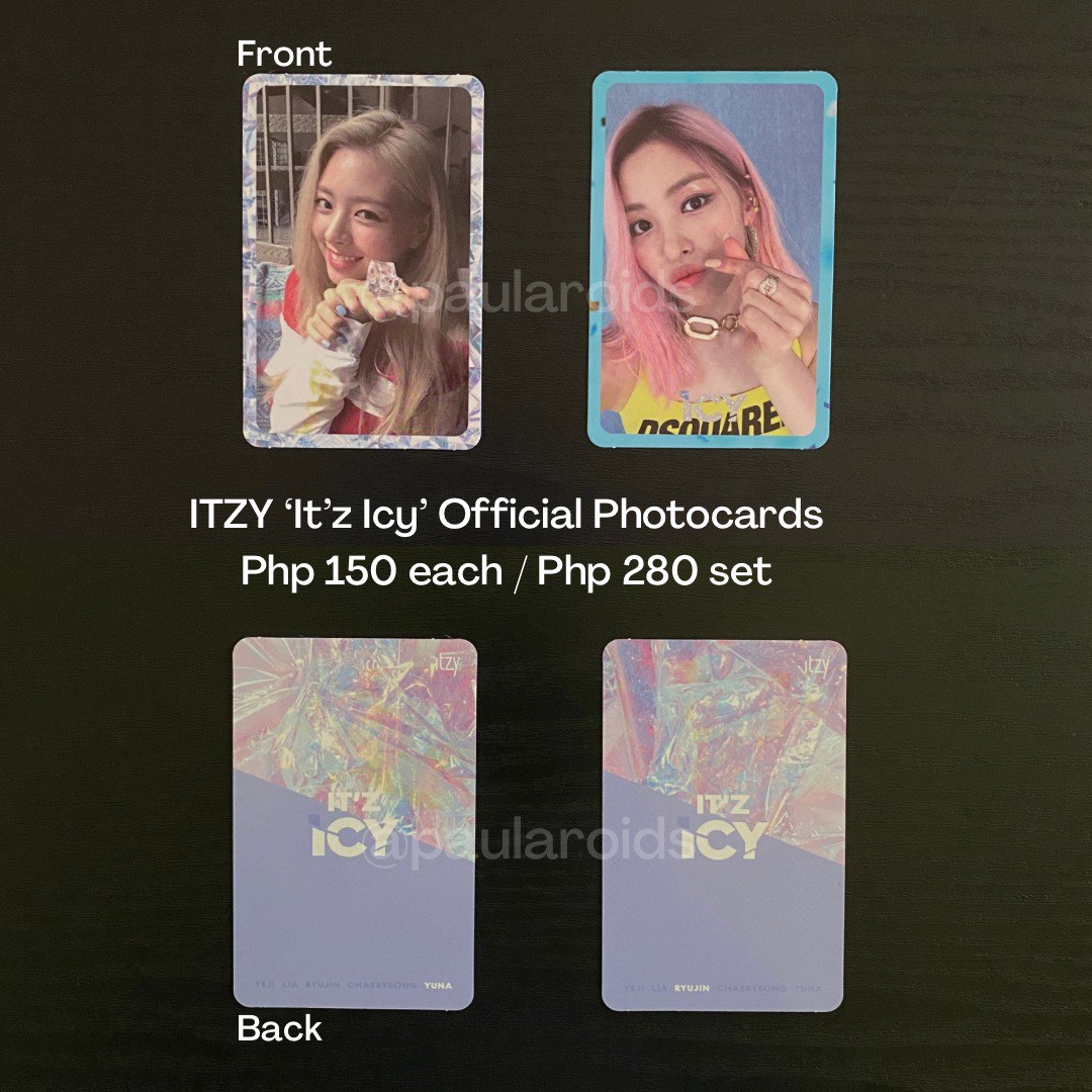[SET] ITZY It'z Icy Official Photocards, Hobbies & Toys, Memorabilia ...