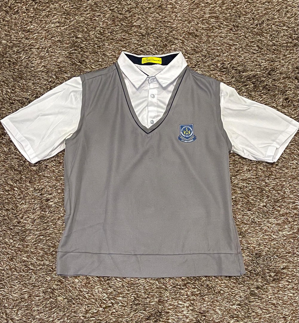 STI MALE UNIFORM ( Senior High ), Men's Fashion, Tops & Sets, Tshirts ...