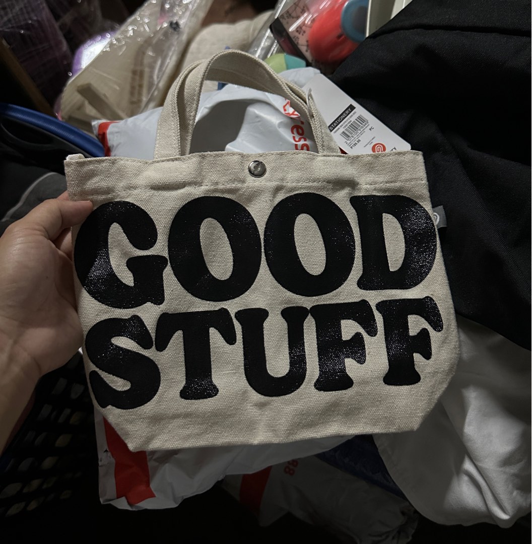Super Cute | Good Stuff Mini Small Tote Bag, Women's Fashion, Bags ...