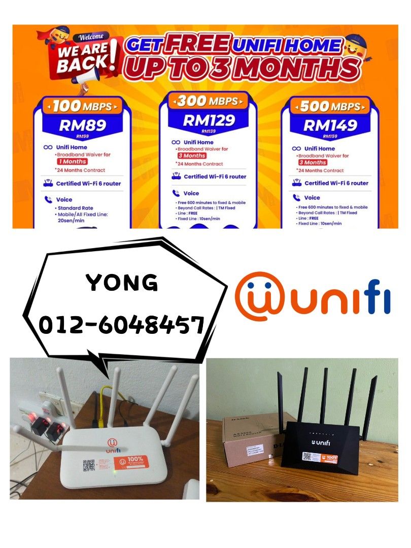 Telekom unifi promotion, Computers & Tech, Parts & Accessories, Networking on Carousell
