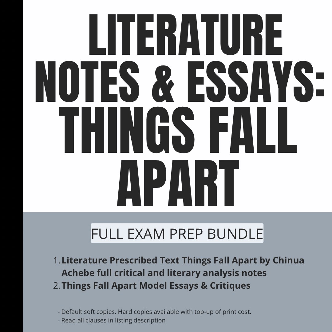 THINGS FALL APART NOTES AND ESSAYS - THINGS FALL APART CHINUA ACHEBE ...