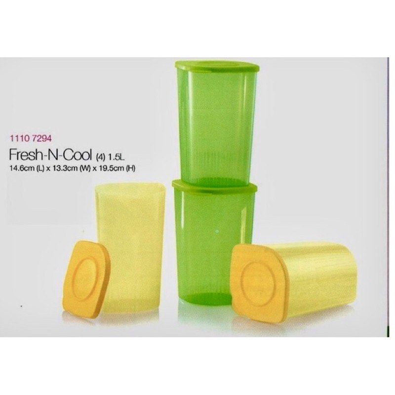 Tupperware Fresh & Cool Set 4pcs 1.5L, Furniture & Home Living ...