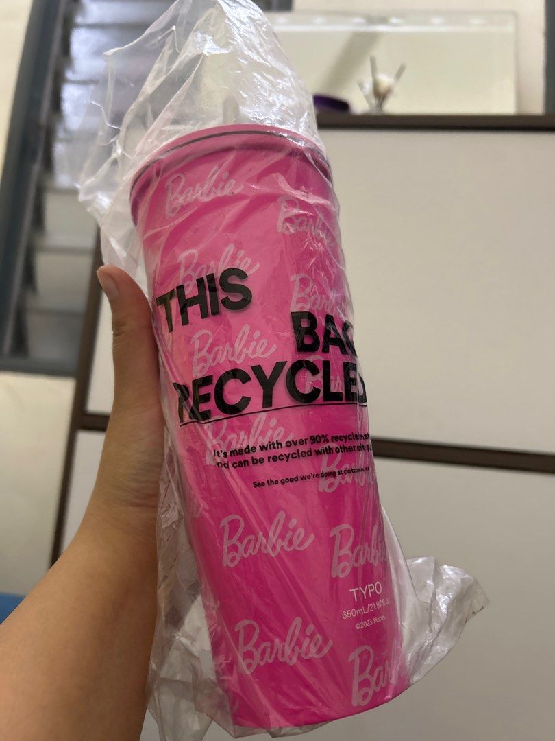 TYPO x BARBIE METAL SMOOTHIE CUP, Food & Drinks, Beverages on Carousell