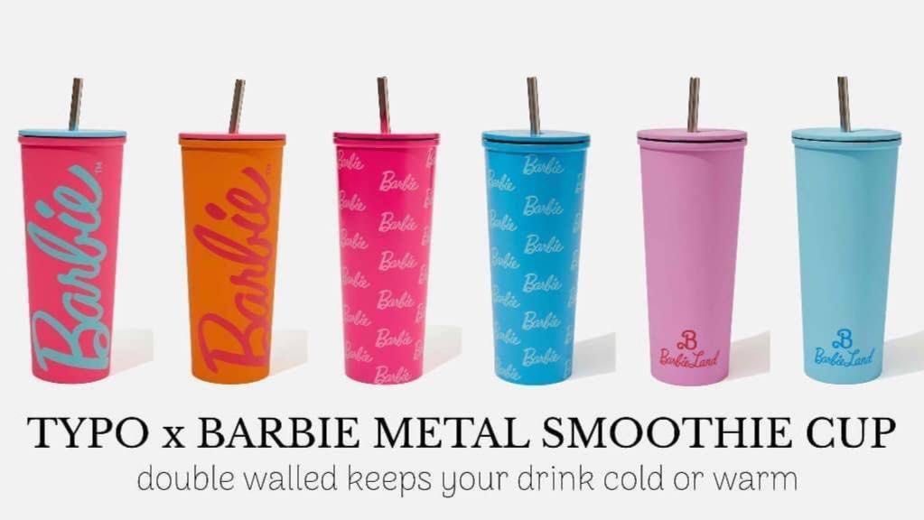 TYPO x BARBIE METAL SMOOTHIE CUP, Food & Drinks, Beverages on Carousell