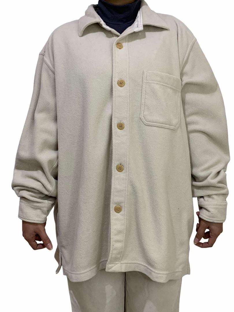 UNIQLO MEN'S FLEECE OVERSHIRT JACKET, Men's Fashion, Coats, Jackets and ...