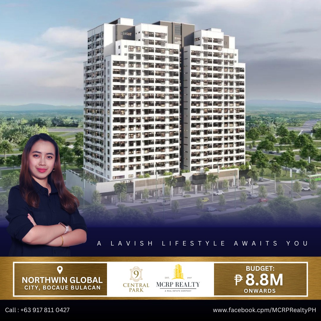 Units for Sale at 9 Central Park - Northwin Global City, Bulacan ...