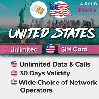 USA T-Mobile SIM Card With Unlimited Data And International Calls ...