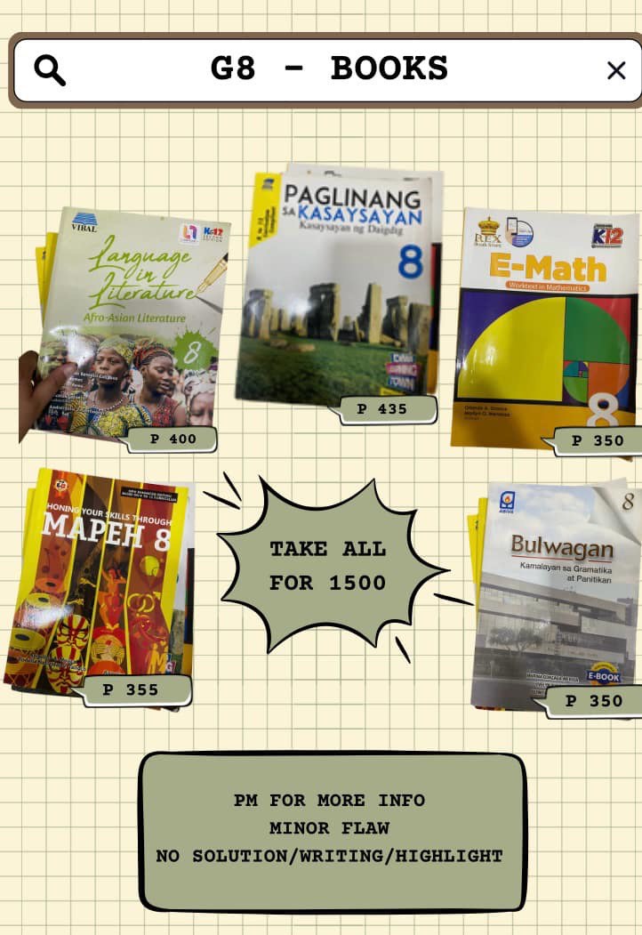 UST JHS Grade 8 Books, Hobbies & Toys, Books & Magazines, Textbooks on ...