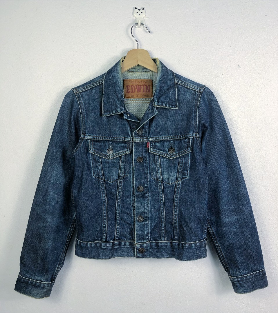 VINTAGE EDWIN DENIM JACKET, Women's Fashion, Coats, Jackets and ...