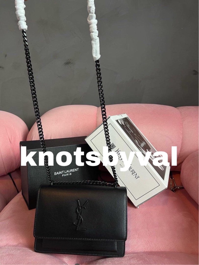 YSL Black Logo Chain Vip Sling bag ONHAND(B), Luxury, Bags & Wallets on ...