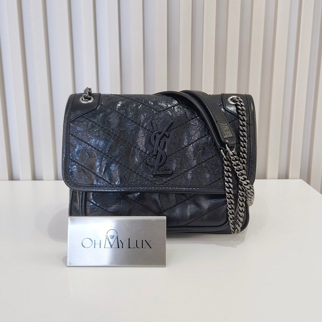 YSL Niki Baby in Black, Luxury, Bags & Wallets on Carousell