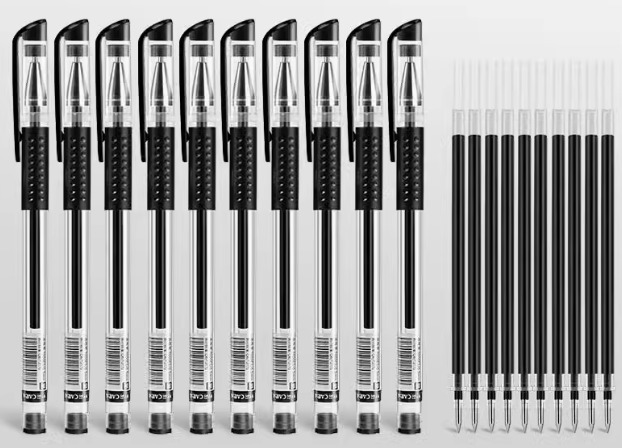 10 Black pen with 10 refill, Hobbies & Toys, Stationery & Craft, Other ...