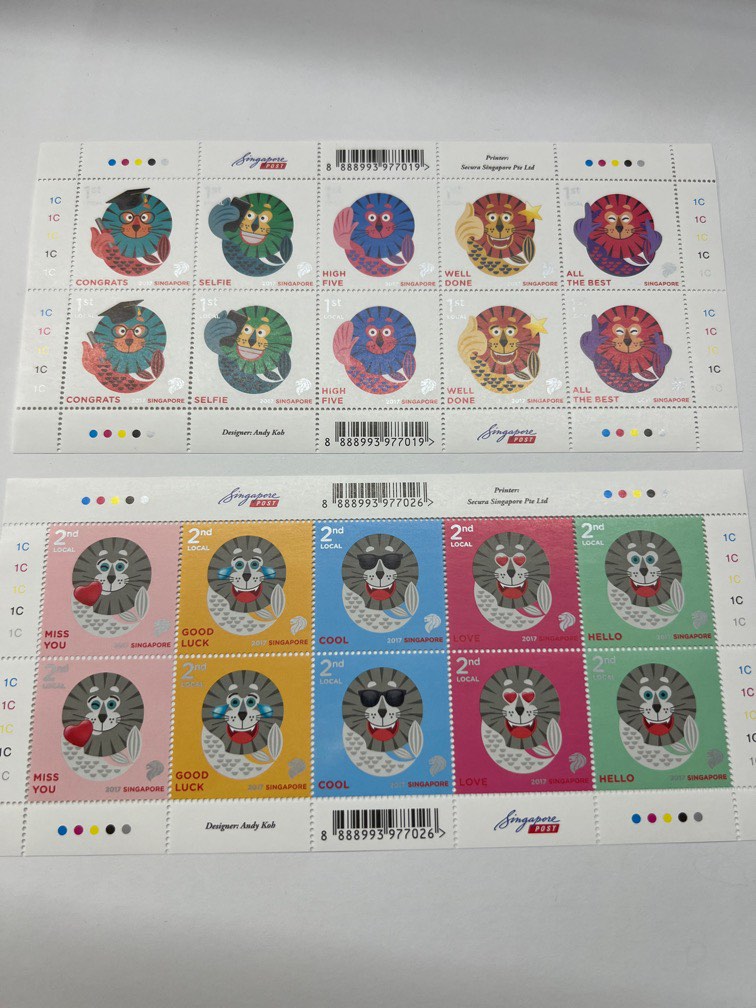2017 Singapore stamp Merlion greetings, Hobbies & Toys, Memorabilia ...