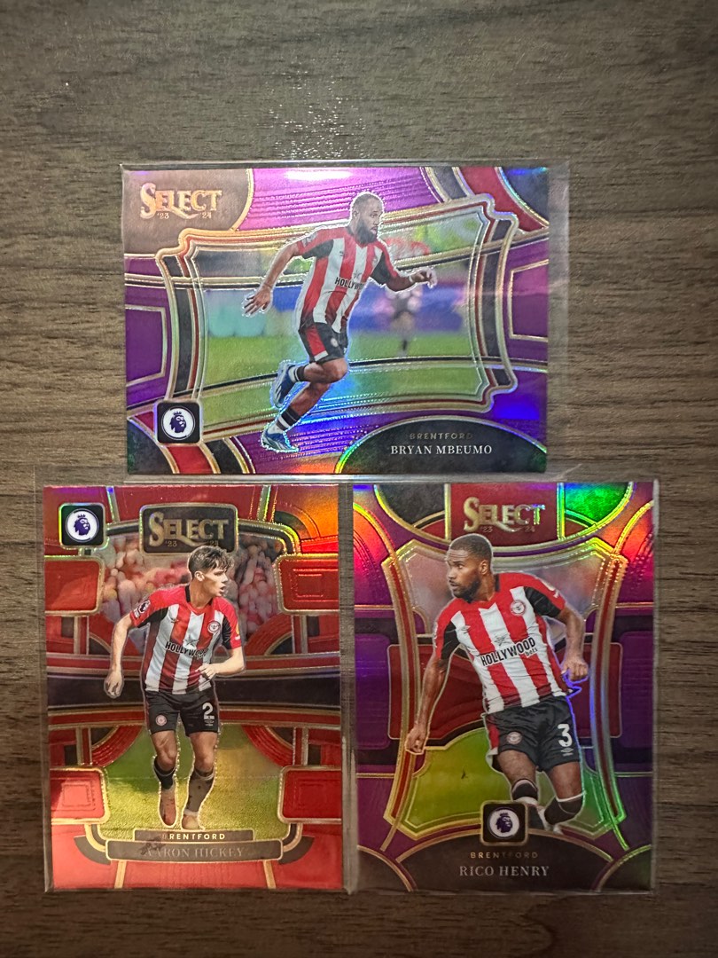 2023/24 Panini EPL Select Brentford Numbered, Hobbies & Toys, Toys ...