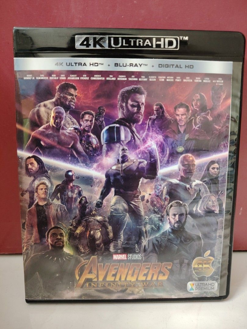 4K BLU-RAY AVENGERS : INFINITY WAR, Hobbies & Toys, Music & Media, CDs ...