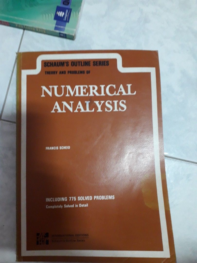 775 Solved Problems Numerical Analysis, Hobbies & Toys, Books & Magazines, Assessment Books on ...