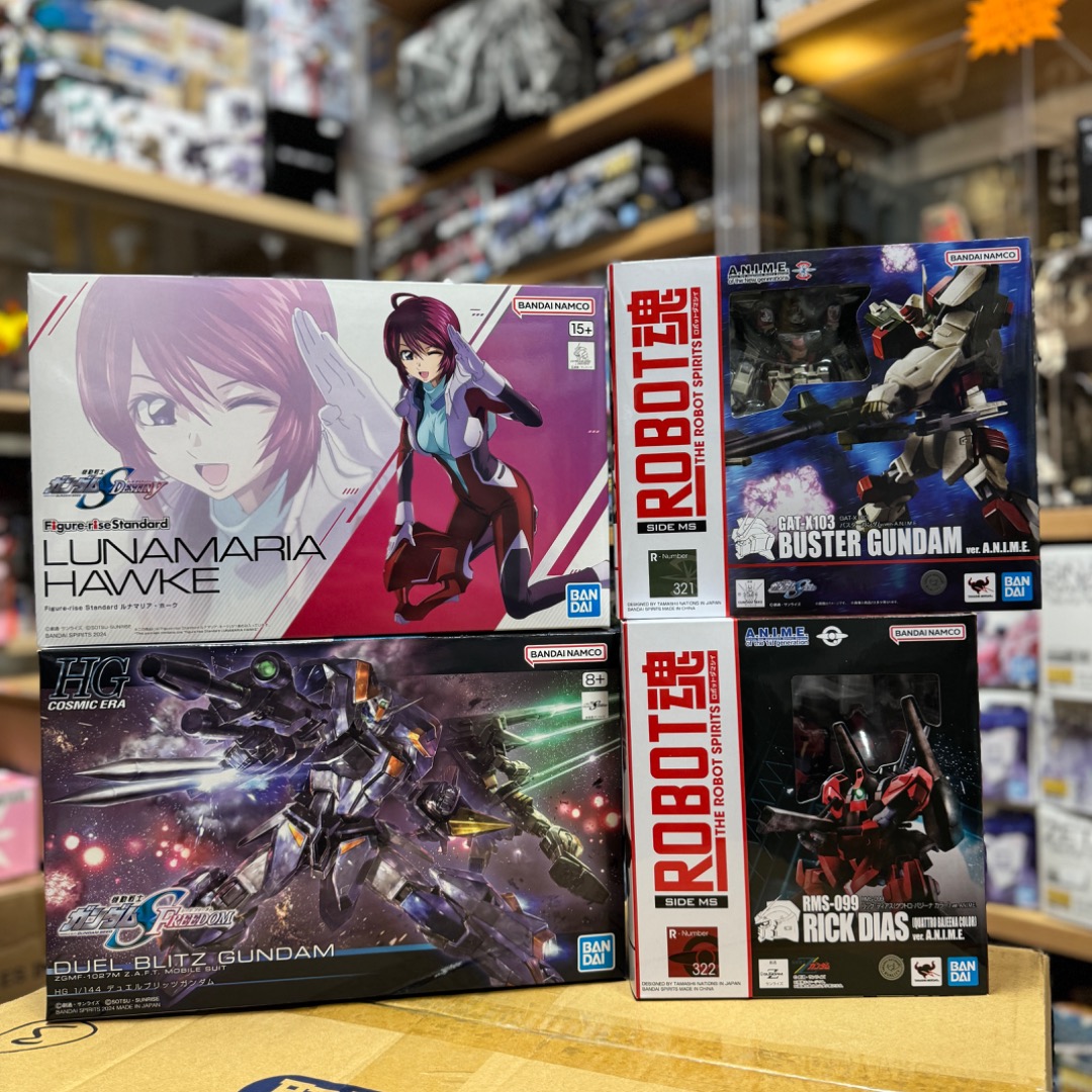 7月新貨到 HG 1/144 決鬥閃電高達 Figure-rise 標準系列 露娜瑪利亞・賀古 [ROBOT魂] GAT-X103 暴風高達 ver.A.N.I.M.E. [ROBOT魂 ...