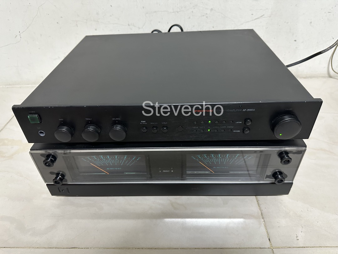 美國 PROTON AA-2120+AP-2000II 前後級擴大機 綜合擴大機, 耳機及錄音音訊設備, 其他音響配件及設備在旋轉拍賣