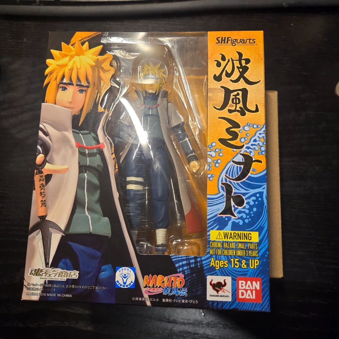 [二手] SHF Minato Namikaze 波風水門 Naruto 火影忍者 狐忍 舊版, 興趣及遊戲, 玩具 & 遊戲類 ...