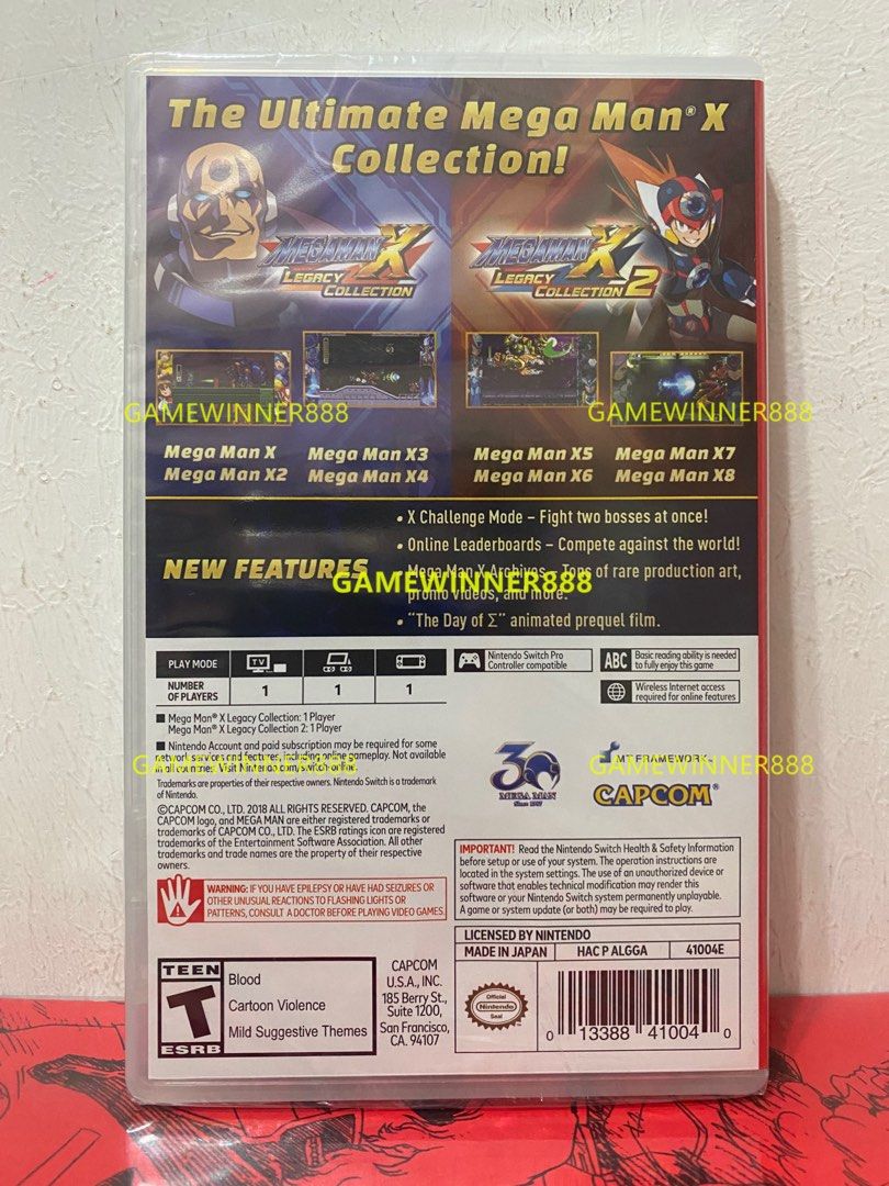 《今日快閃價》全新 Switch NS遊戲 Rockman X Anniversary Collection / 洛克人X傳奇合集1+2 ...