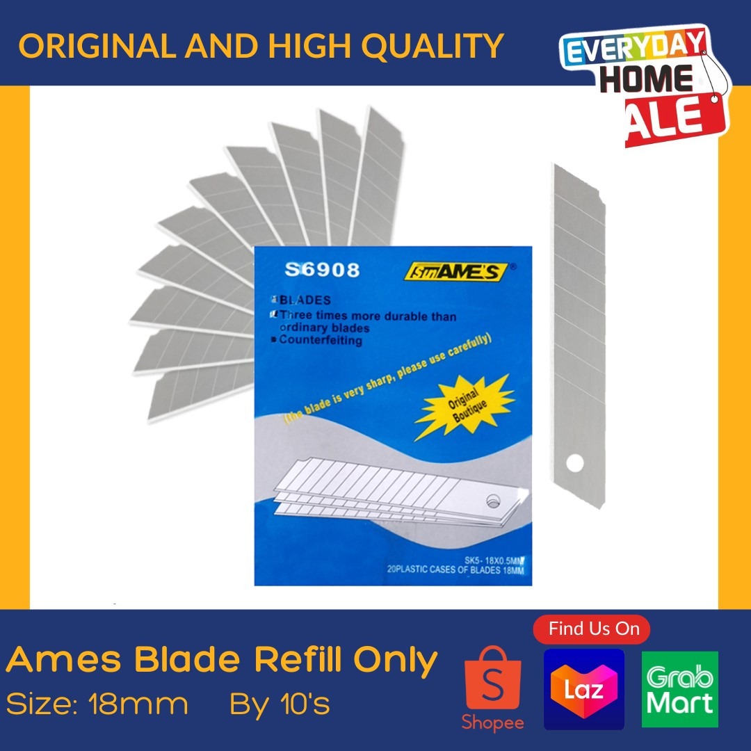 Ame’s Cutter Knife Blade Refill 10’s, Commercial & Industrial ...