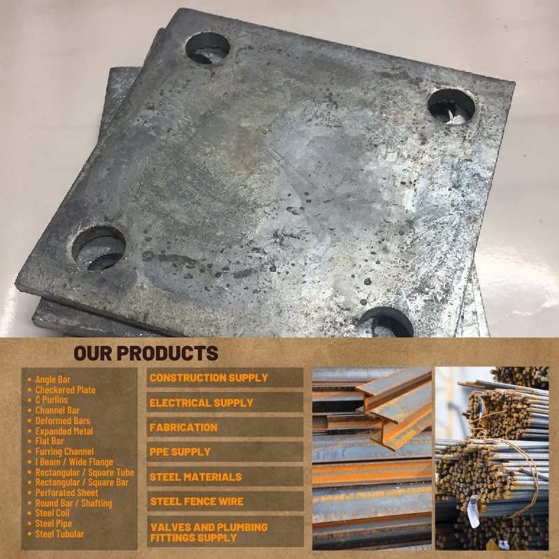 Anchor Bolts and Base Plates / 18"x46"x3/4"thk Base Plates / MS Plate ...