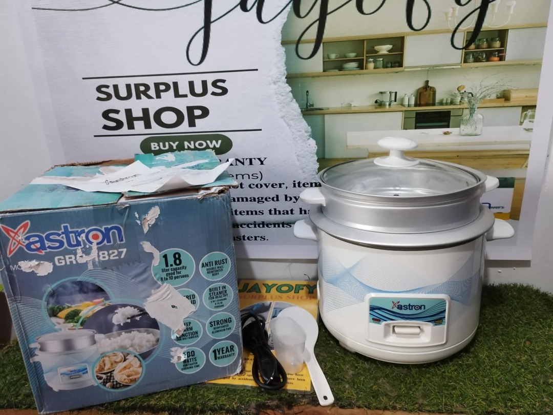 ASTRON, 1.8L Rice Cooker W/ Steamer, Furniture & Home Living ...