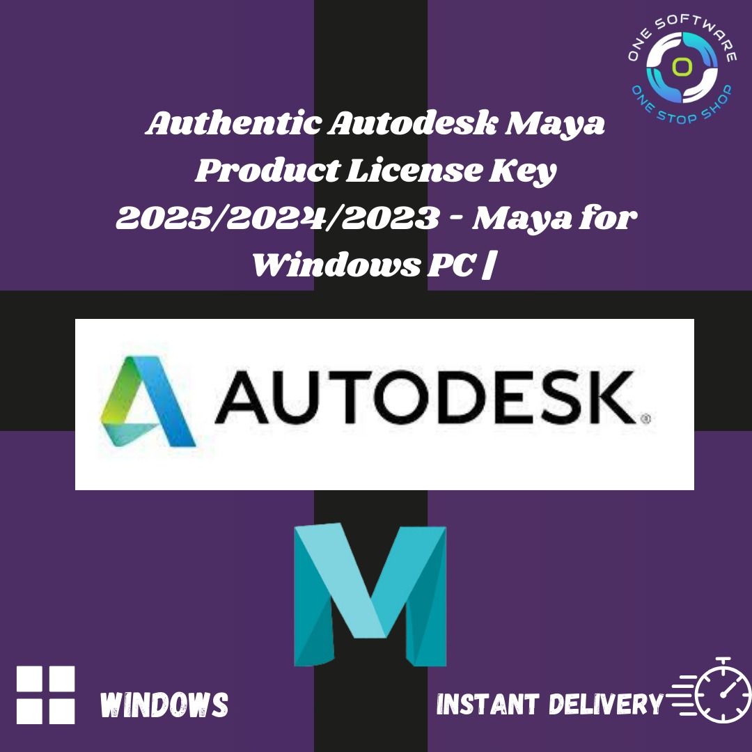 Authentic Autodesk Maya Product License Key 2025/2024/2023 - Maya for ...