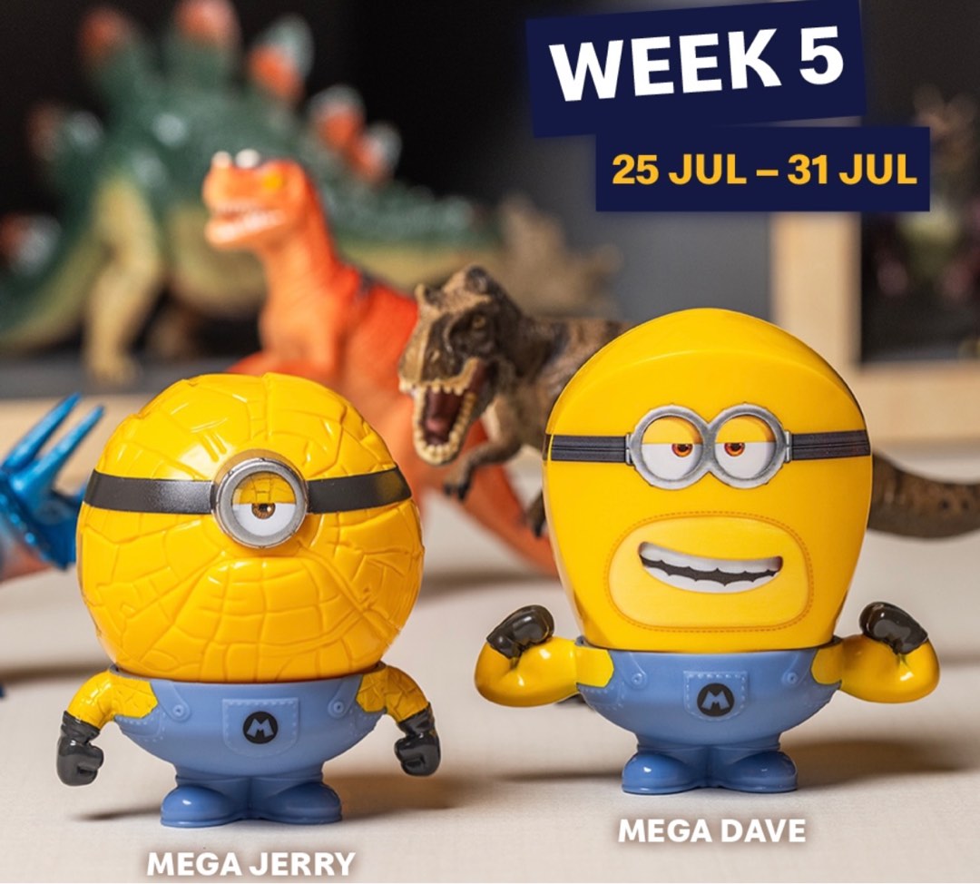 Authentic Happy meal McDonald MacDonald mcd minion toy Mega Jerry ...