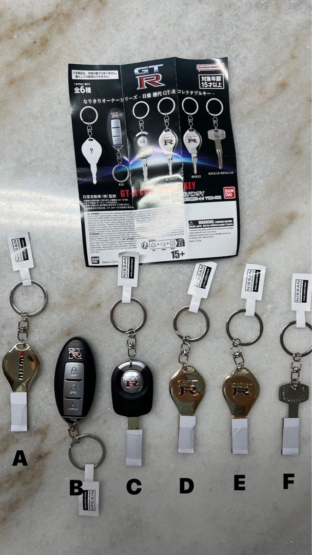 BANDAI GTR keys, Hobbies & Toys, Toys & Games on Carousell